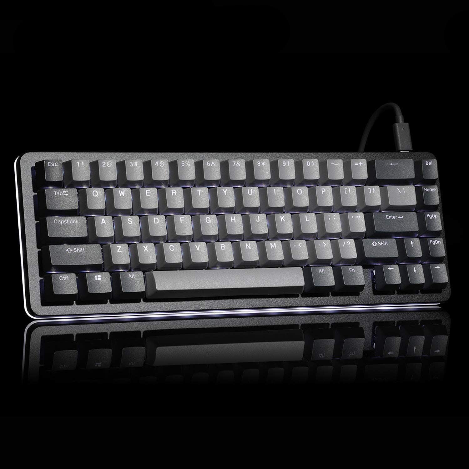 Drop ALT Mechanical Keyboard — 65% (67 Key) Gaming Keyboard, Hot-Swap Switches, Programmable Macros, RGB LED Backlighting, USB-C, Doubleshot PBT, Aluminum Frame (Kaihua Box White, Black)