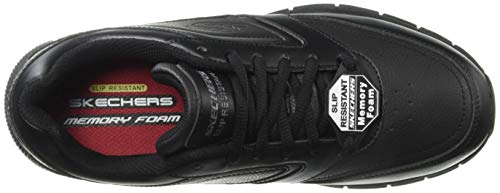Skechers Men's Nampa Food Service Shoe, Black, 13 Wide