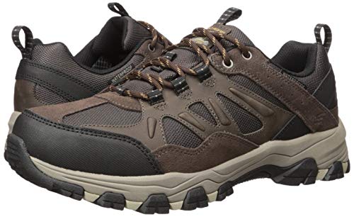 Skechers Men's Selmen-Enago Trail Oxford Hiking Shoe, Chocolate, 13 Extra Wide US
