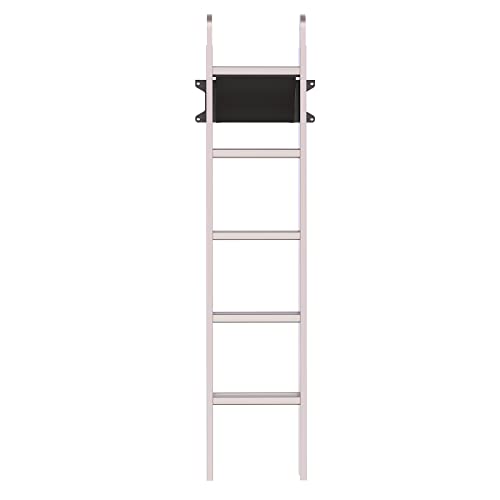 Ladder Rack, Ladder Accessory,Ladder Hangers for Garage Wall Mount Ladder Rack Heavy Duty Metal Black with Screws