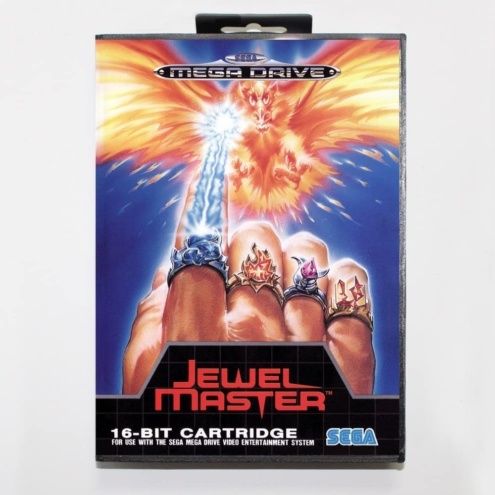 Jewel Master Game Cartridge 16 Bit MD Game Card With Retail Box For Sega Mega Drive For Genesis (Black)