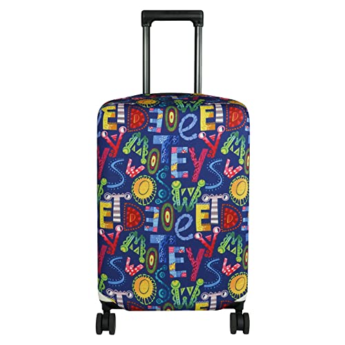 MININOVA Travel Luggage Cover Suitcase Protector Fits 27-30 Inch Luggage, Alphabet L