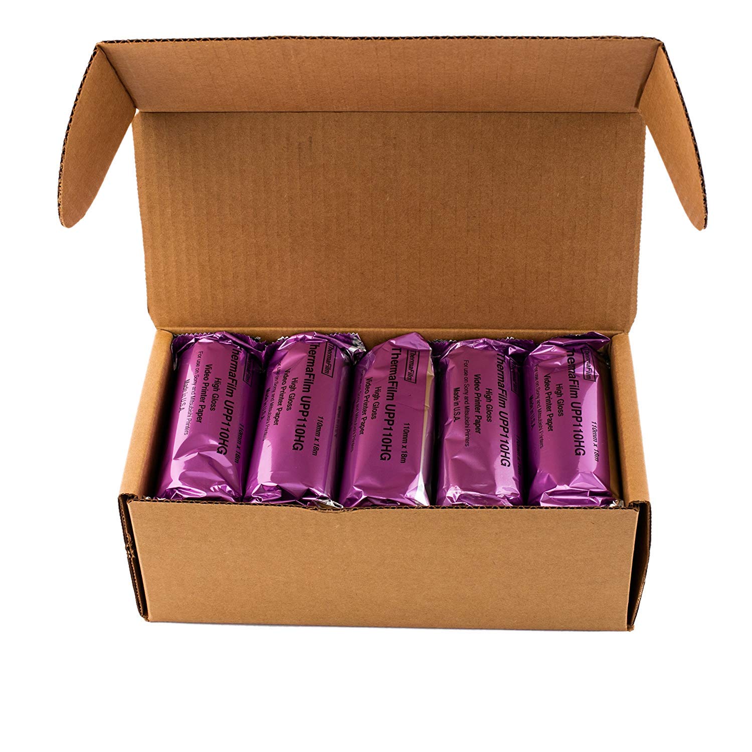 Sony Compatible UPP110-HG Generic High Gloss Ultrasound Film/Media 5 Rolls, 110mm x 18m
