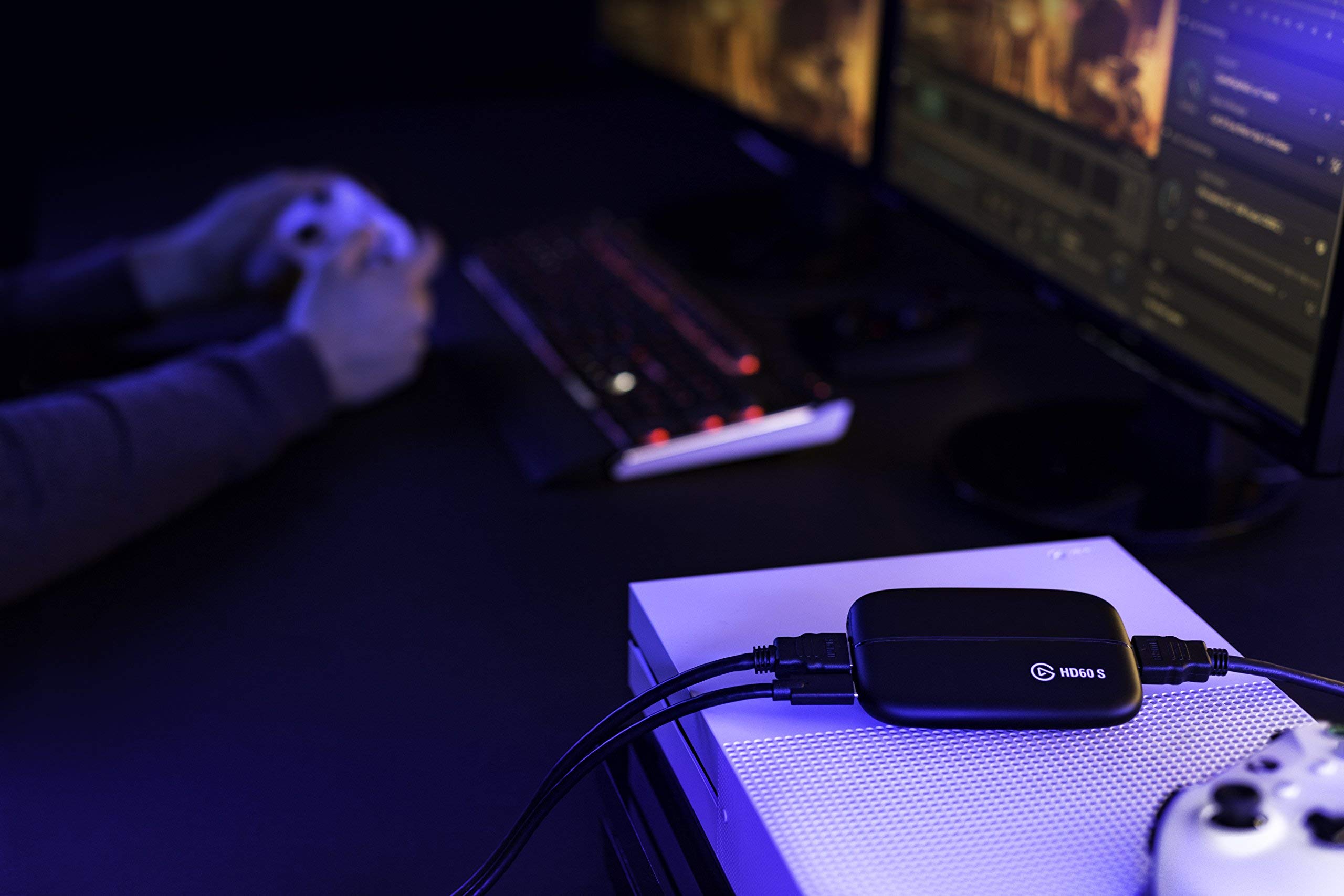 Elgato Game Capture Card HD60 S - Stream and Record in 1080p60, for PlayStation 4, Xbox One & Xbox 360 (Renewed)