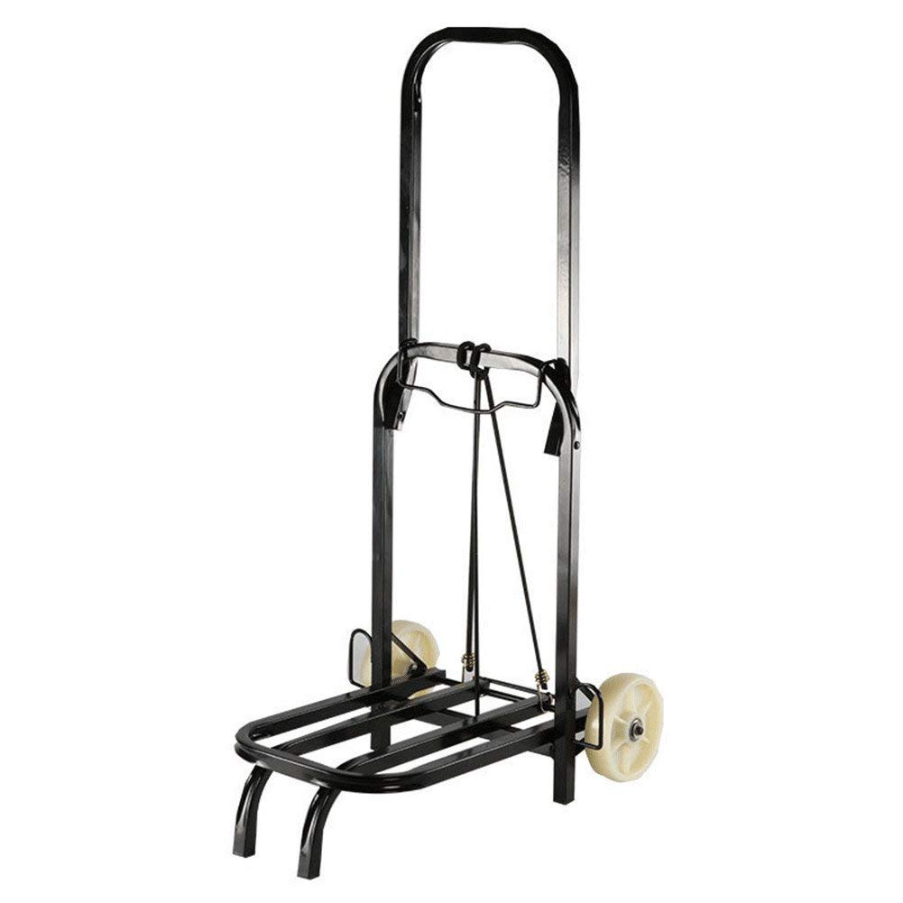 JF-XUAN Cart Folding Hand Truck with Luggage Shopping Trolley,Carts with Extendable,Durable Portable Folding Telescopic Handle Aluminum Alloy Cart