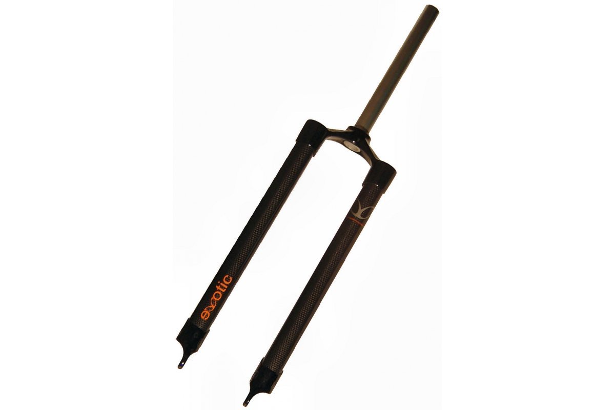 eXotic Rigid Carbon Mountain Bike Fork, Post Mount Disc Brake Specific, 49.0cm