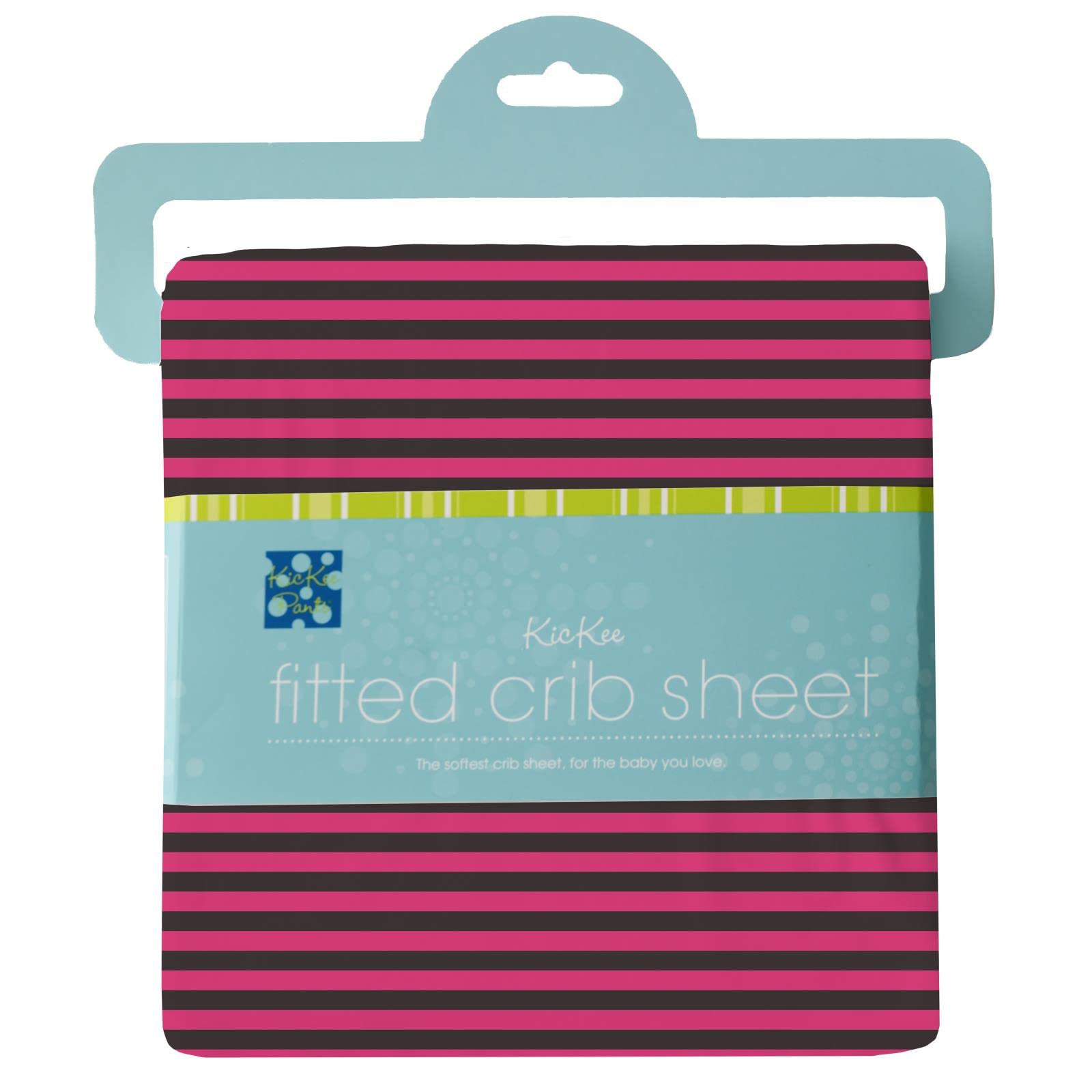 KicKee Pants Print Fitted Baby Crib Sheet, Lovable Prints for Crib Mattress, Crafted from Viscose from Bamboo for Ultra Soft Baby Bedding (Pond Airplanes - One Size)