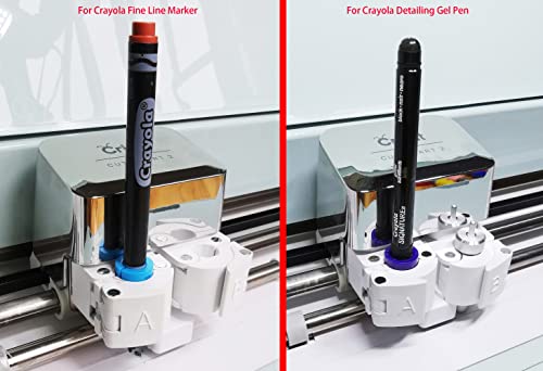 SPPQ 14 Packs Pen Adapter Set Compatible with Cricut (Explore Air, Explore Air 2, Air 3, and Maker,Maker 3), Pen Holder Compatible with (Sharpie/Bic/Crayola/Sakura/Pilot/Pentel)