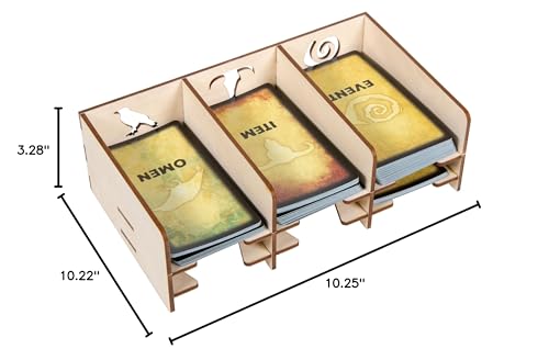 The Broken Token - Betrayal at House on the Hill 2nd ed, 3rd ed, and Baldur's Gate and Expansions Wooden Game Organizer - Wooden Game Organizer Box with Multiple Trays