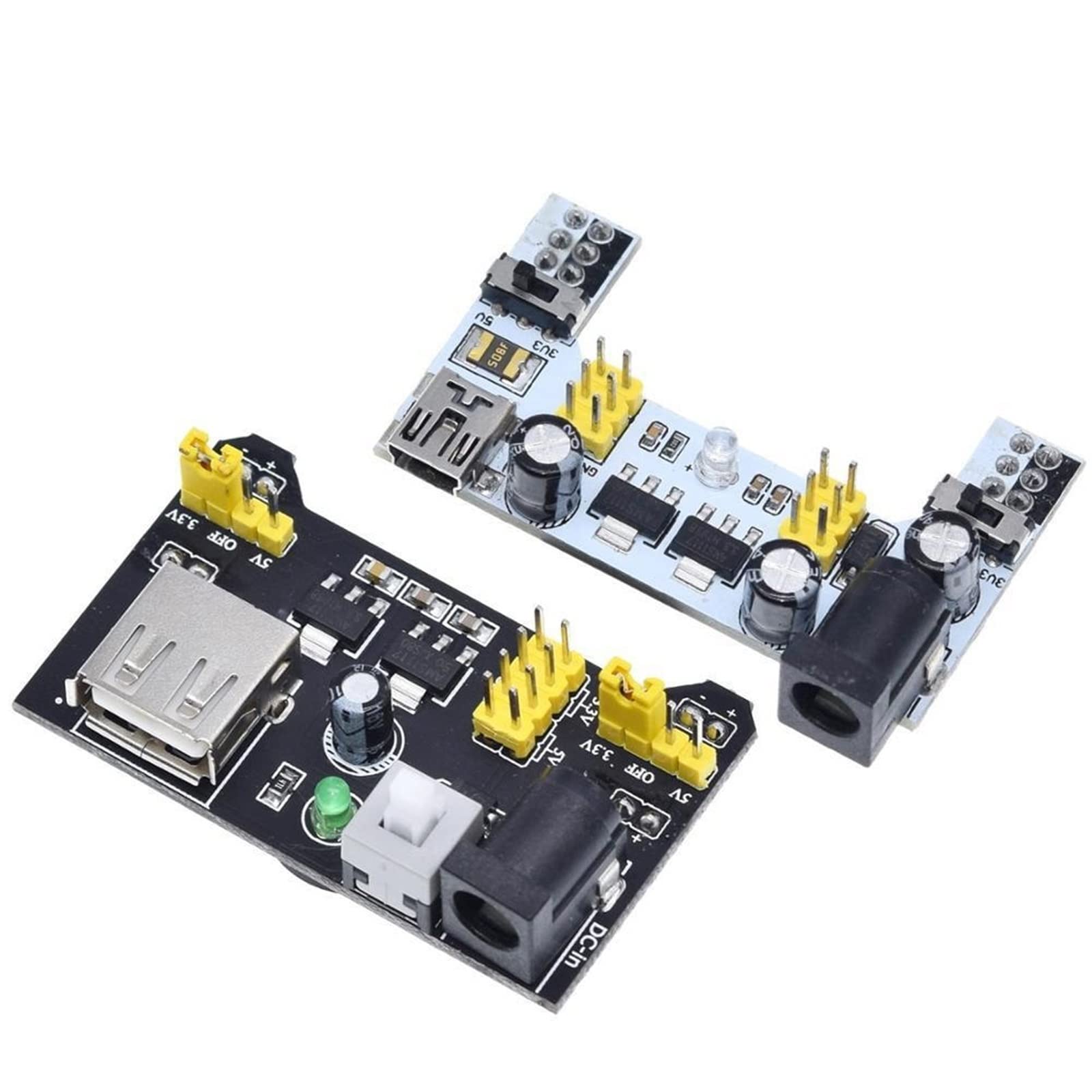 HIFASI Mb-102 Breadboard Power Supply Module /mb102 White Breadboard Dedicated Power Module 2-Way 3.3V 5V MB-102 Solderless Bread Board (Color : MB102 White)