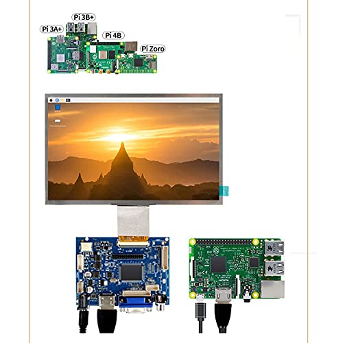 MACIMO 7 Inch 1024 X 600 LCD Screen Display Driver Board W/Driver Board Monitor for Support AV Reversing Priority