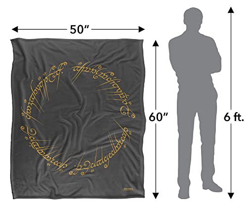 The Lord of The Rings Blanket, 50"x60" One Ring Silky Touch Super Soft Throw Blanket