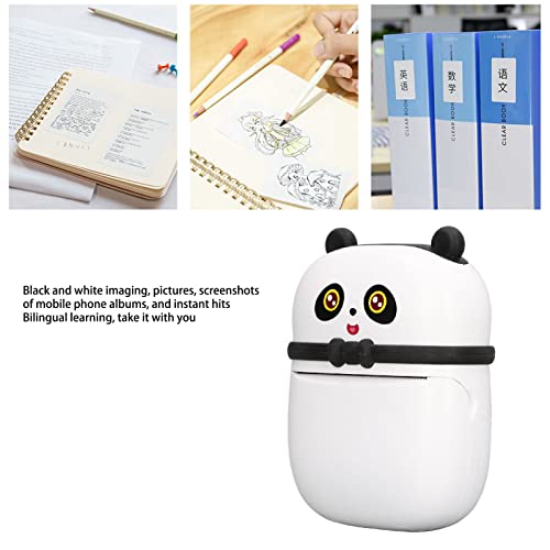 Jiawu Thermal Printer, Black and White Image Smart Mini HD Printer Portable, Long Battery Life Multifunction to take Picture in case of Observation Error Note