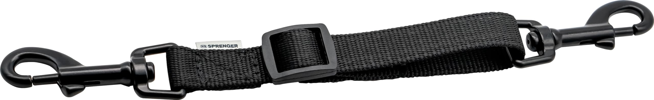 HS Herm. Sprenger Prong Collar Safety Clip (Black) 6"-8" - Pack of 1 Dog Leash Safety Strap - Enhanced Durability for Secure Leash Connection - Ideal for Safe Walk and Training