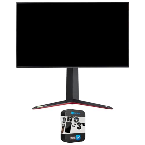 LG 27GN950-B 27" Ultragear 4K UHD Nano IPS 1ms 144Hz G-Sync Gaming Monitor Bundle with 3 YR CPS Enhanced Protection Pack and Microsoft 365 Personal 15 Month Subscription