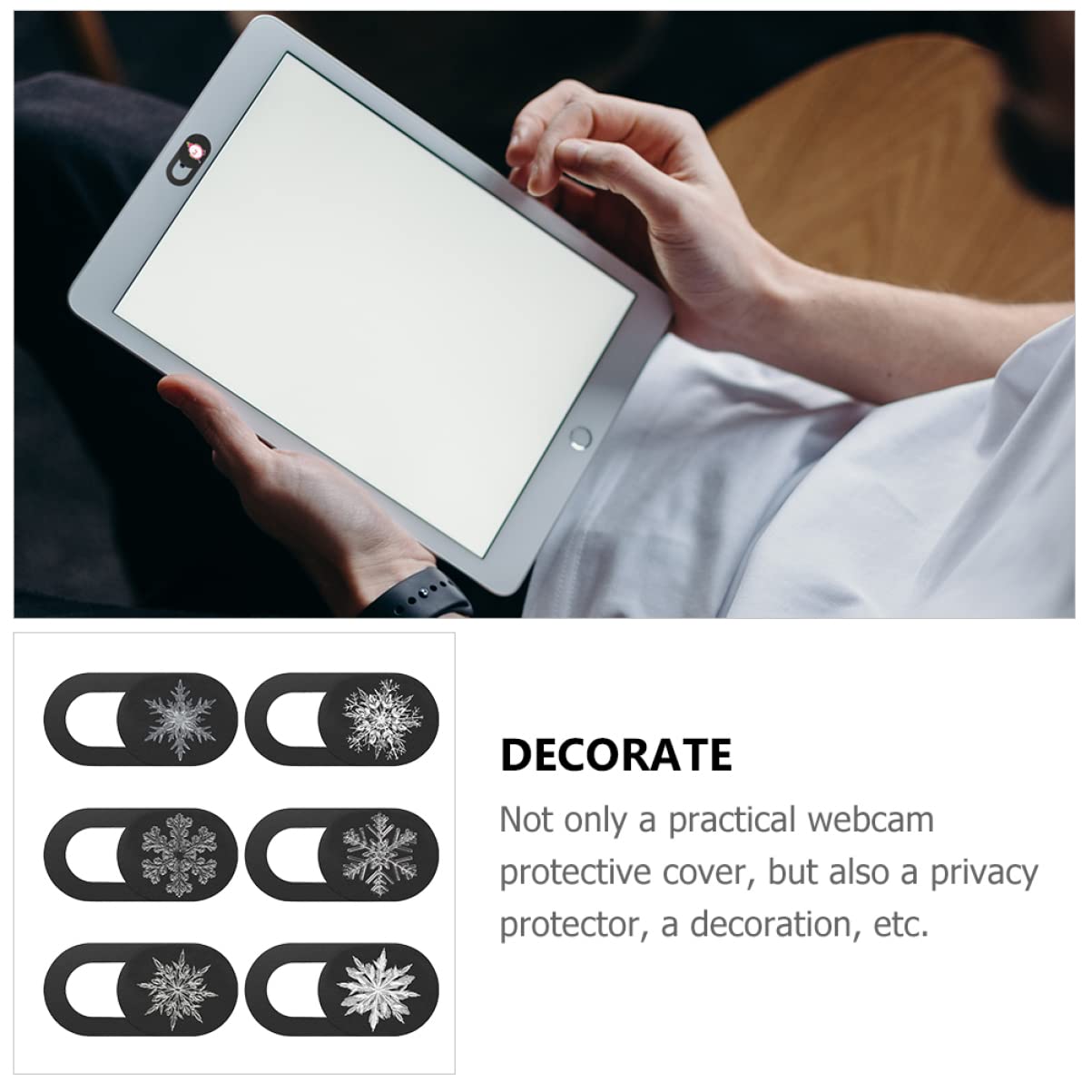 KOMBIUDA 6pcs Camera Cover Camera Protector Webcam Blocker Webcam Slider Tablet Phone Webcam Cover Camera Blocker Video Camera for Computer Privacy Cover for Camera Product Abs Lens