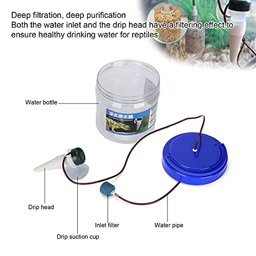 HEEPDD Reptile Water Dripper, Reptile Water Dripper Kit Plants Irrigation Devices Reptile Humidifier Watering Tool