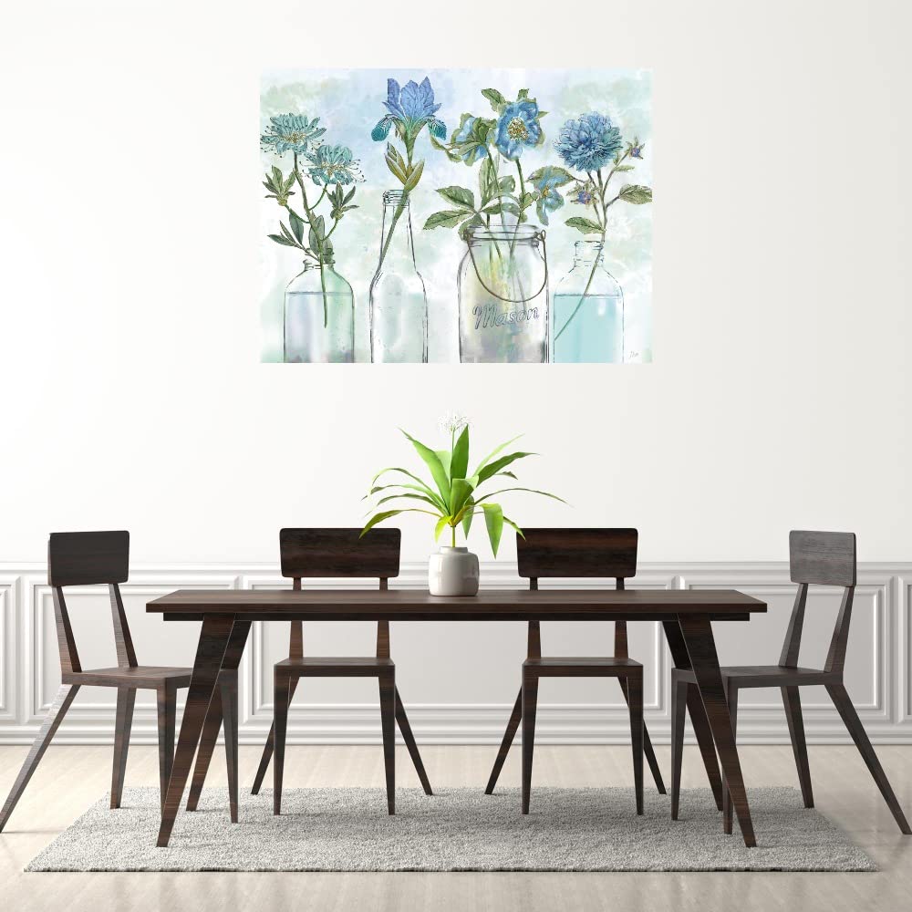 Fine Art Canvas Vintage Blues by Nan