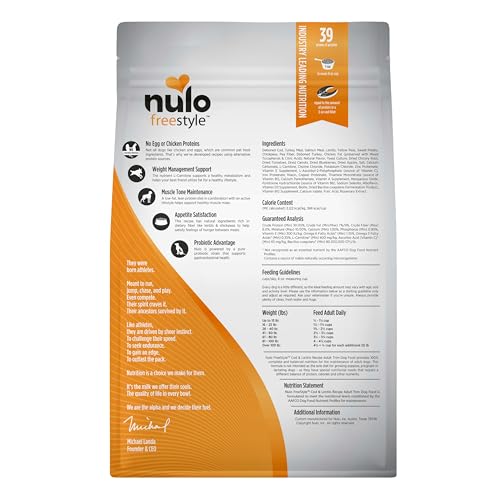Nulo Freestyle Adult Trim Formula Grain-Free Weight Management Dry Kibble Dog Food With Healthy Digestive Aid BC30 Probiotic and L-Carnitine, Cod & Lentils, 6 Pound Bag