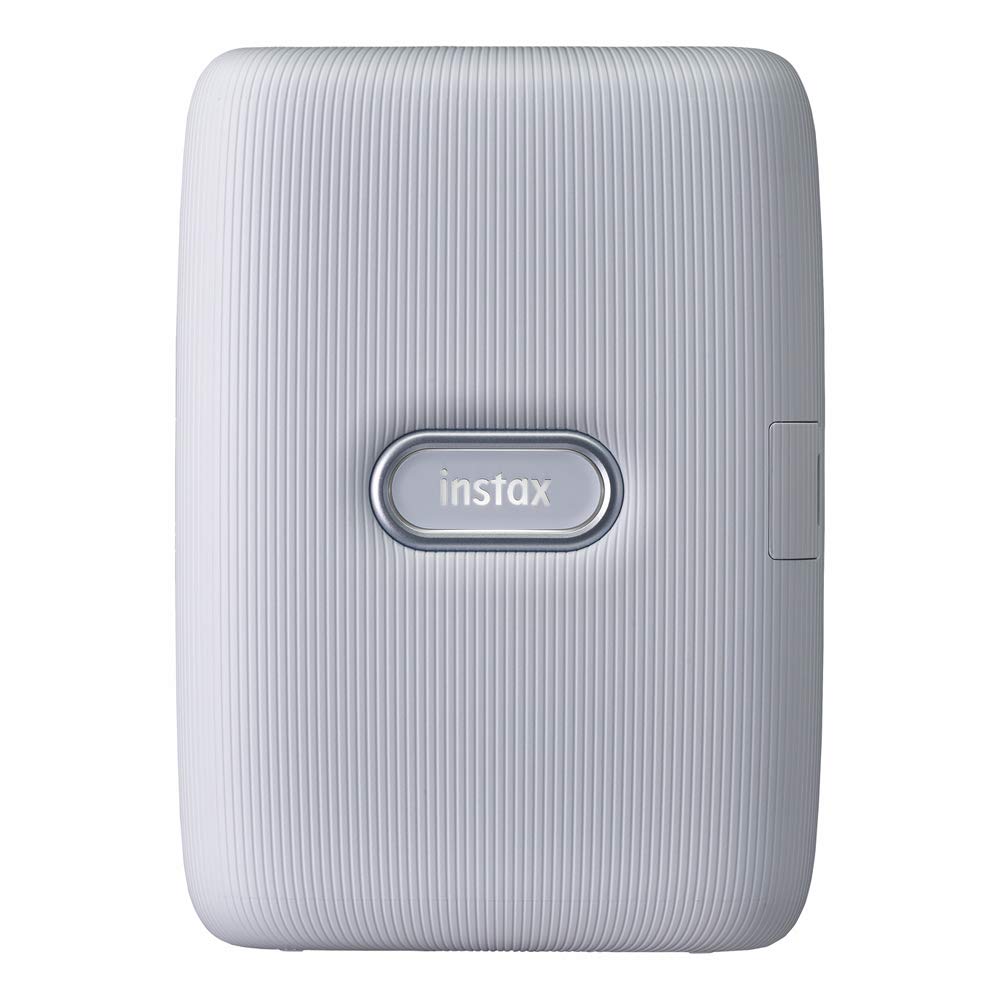 Fujifilm Instax Mini Link Smartphone Printer - (Ash White) Instax Mini Twin Pack Instant Film (20 Sheets) + Protective Case for Mini Link Printer - Accessory Bundle