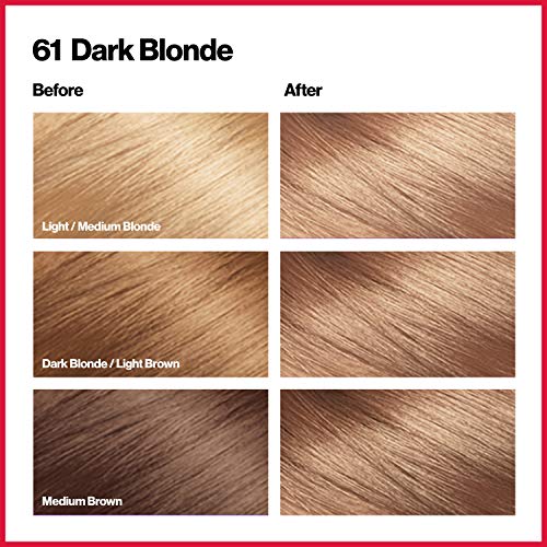 Revlon Permanent Hair Color, Permanent Blonde Hair Dye, Colorsilk with 100% Gray Coverage, Ammonia-Free, Keratin and Amino Acids, Blonde Shades (Pack of 3)