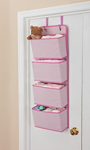 Delta Children Complete Nursery Organization 3-Piece Set, Barely Pink