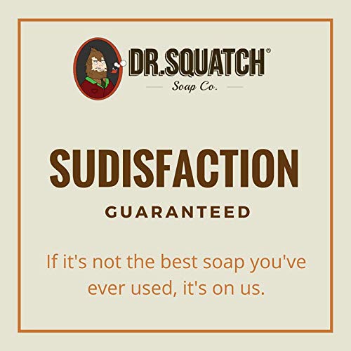 Dr. Squatch Pine Tar Soap 4-Pack Bundle β Bar Soap for Men with Natural Woodsy Scent and Skin Exfoliating Scrub β Handmade with Pine, Coconut, Olive Organic Oils in USA (4 Bar Set)