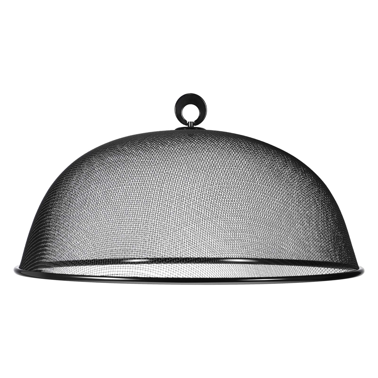 HEMOTON Mesh Food Cover Stainless Steel Mesh Dome Food Cover Protector, Round Mesh Screen Food Tent for Kitchen, Outdoor, Picnic, Reusable, Large,15.7-Inch