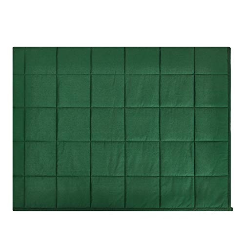 RelaxBlanket King Size Weighted Blanket | 80''x90'',30lbs | for Single or Double | Premium Cotton Material with Glass Beads | Dark Green