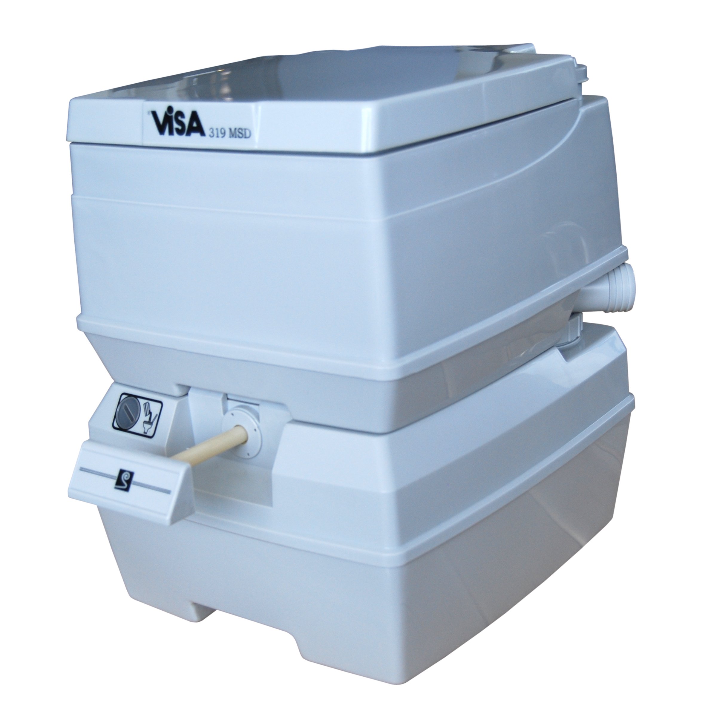 Dock Edge + Visa Marine Potty 18 Litre Toilet Grey (DEF319)