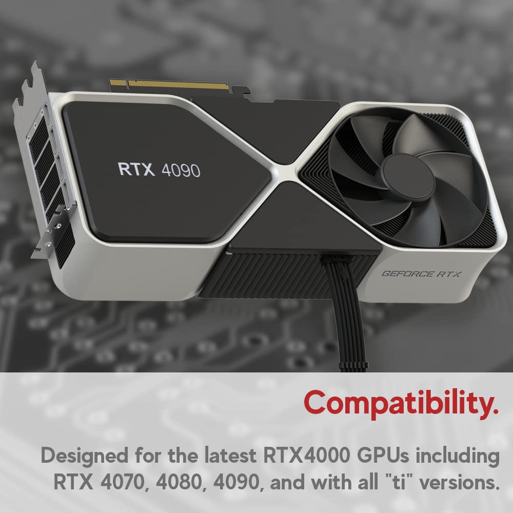 LINKUP - AVA 600W PCIE 5.0 12VHPWR (16Pin/12+4) 16AWG Sleeved High Current Power PSU Cable - 70cm - (White) Compatible with All RTX 4000 and RTX 3000 FE GPUs