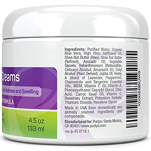 Puriya Eczema Cream, Plant Rich Formula Provides Instant and Lasting Relief for Severely Dry, Cracked, or Irritated Skin, for Redness and Rashes, Bundle of Light Peppermint and Mildly Earthy Scent