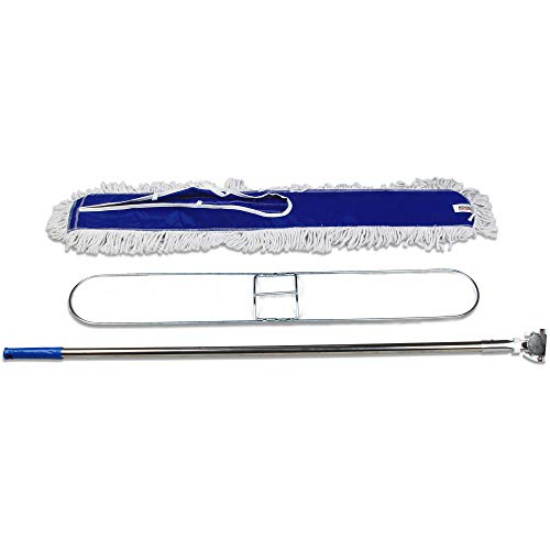 Kendal 44 Inch Commercial Maxi Dust Mop Kit ,Dry Mop for Hardwood Floors(44" Mop Kit)