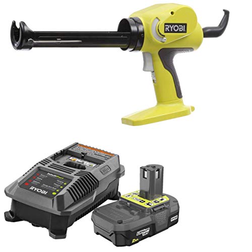 Ryobi 18-Volt ONE+ Power Caulk Adhesive GunP310G with P163 charger and 2.00Ah battery