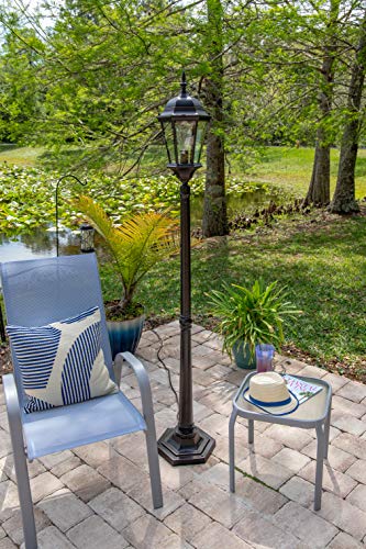 Kenroy Home 93432ORB Villa Waterproof Outdoor Lamp Post Light, Oil-Rubbed Bronze Finish