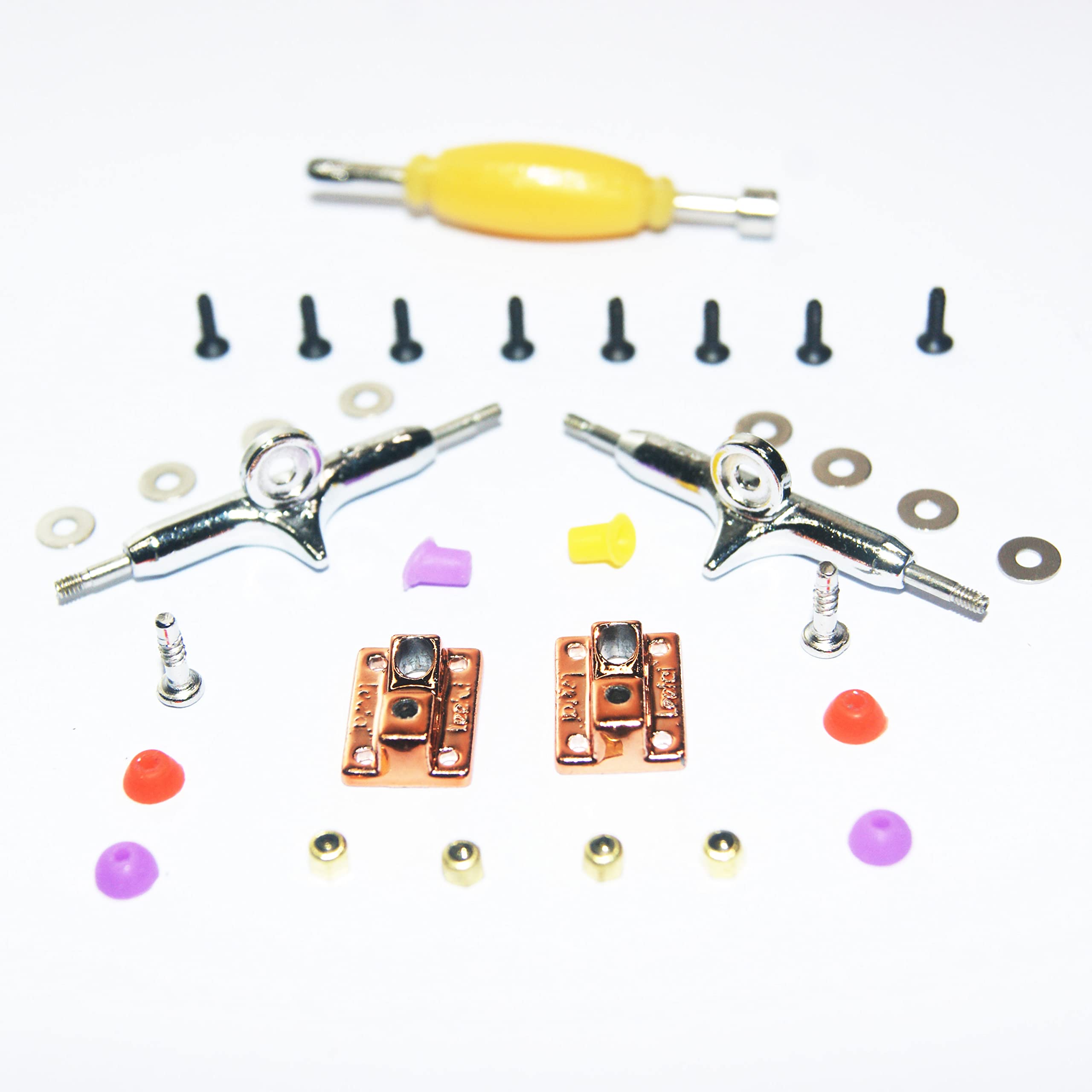 Fingerboard Trucks with Upgraded, 34mm Width - Professional Shape, Appearance & Components (Gold)…