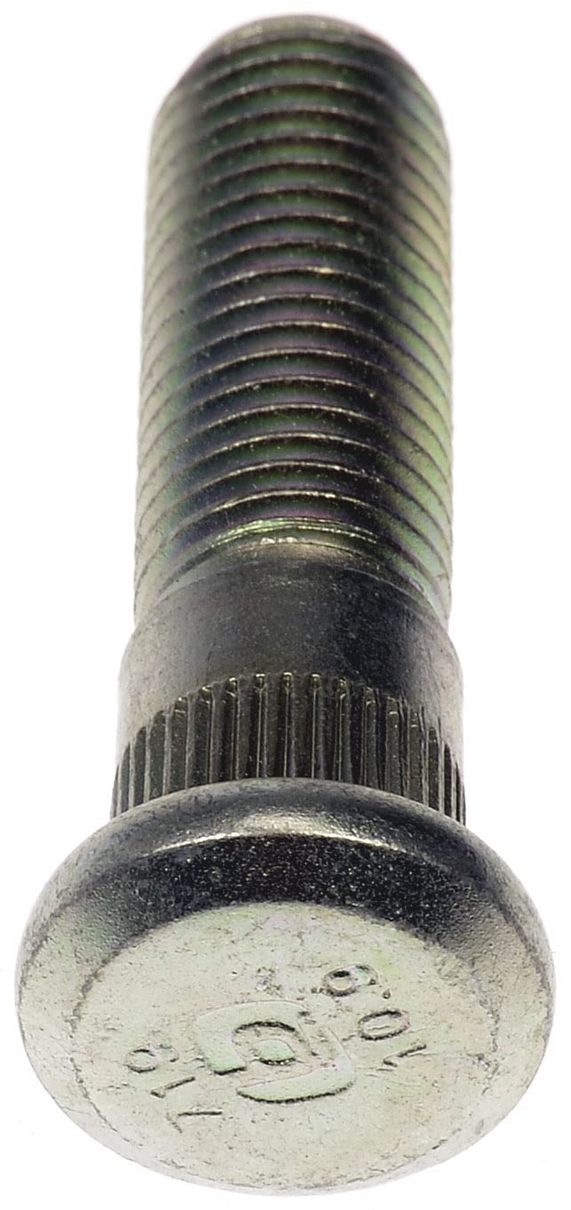 Dorman 610-719 M12-1.50 Serrated Wheel Stud - 12.90 mm Knurl, 50 mm Length Compatible with Select Ford Models, 10 Pack