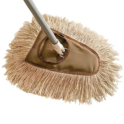 Stanley Home Products Washable Nylon Dry Mop - Removes Dust and Dirt from Surfaces and Hard to Reach Areas (Complete Mop)