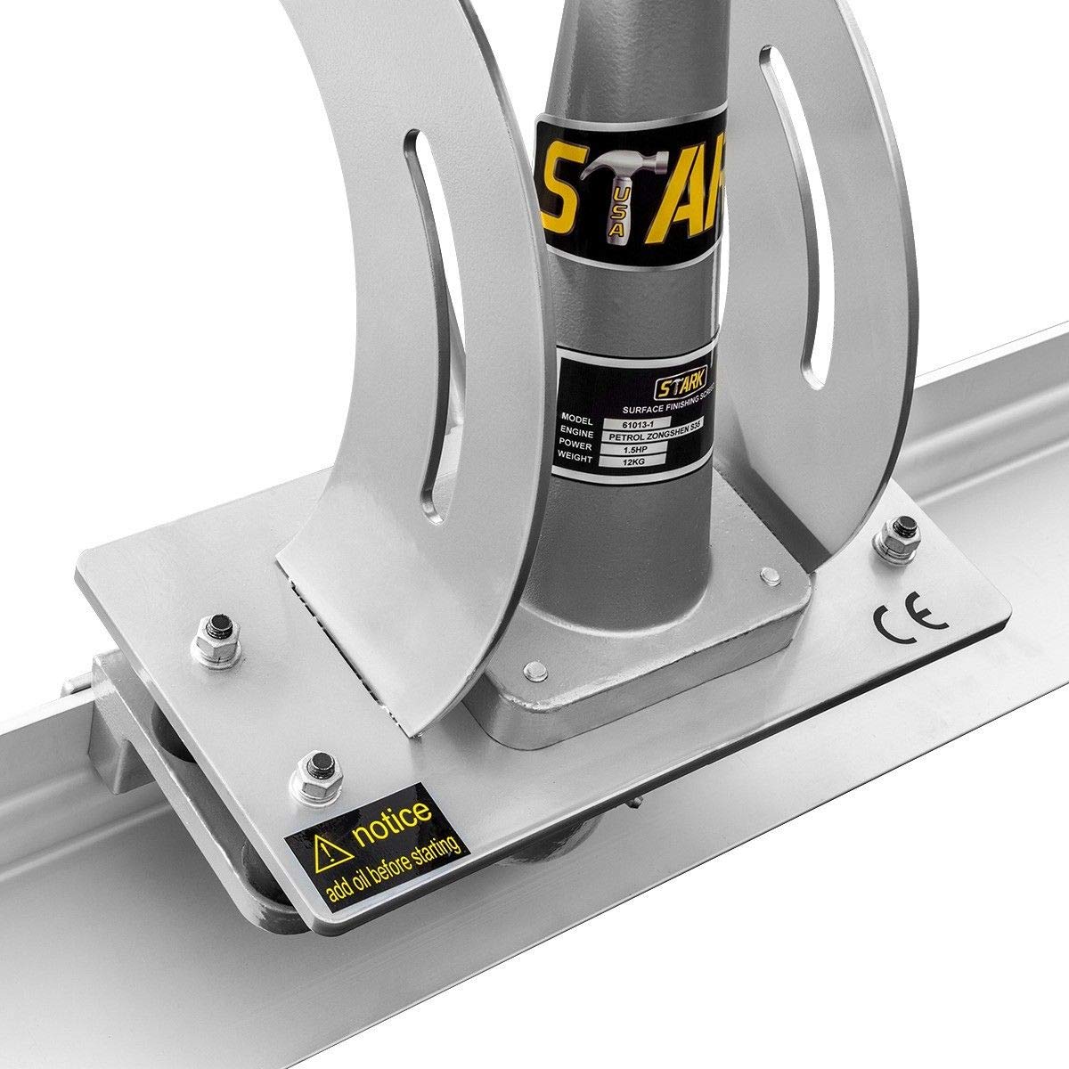 Stark 31cc Vibratory Screed Gas Power Screed Engine EPA Concrete Surface Finish Leveling Tamper Ruler with 7' feet Blade