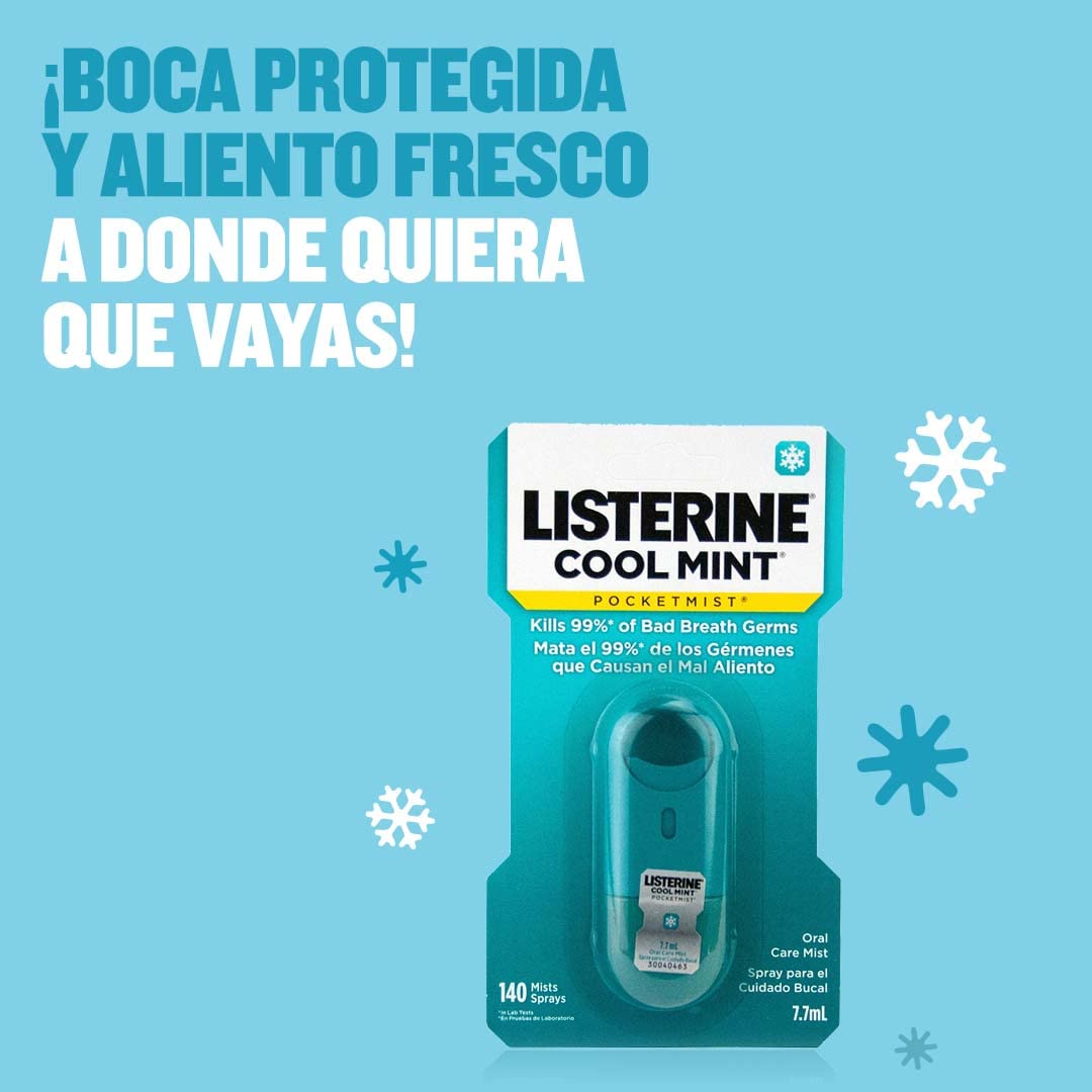 Listerine Pocket Mist Cool Mint 7.7 ml (Pack of 2)