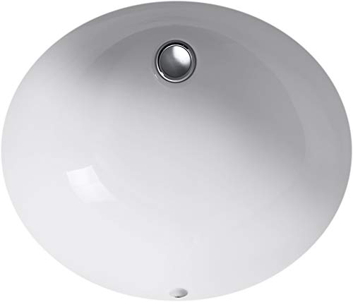 Kohler K-EC2210-0 Caxton Oval Bathroom Sink, White