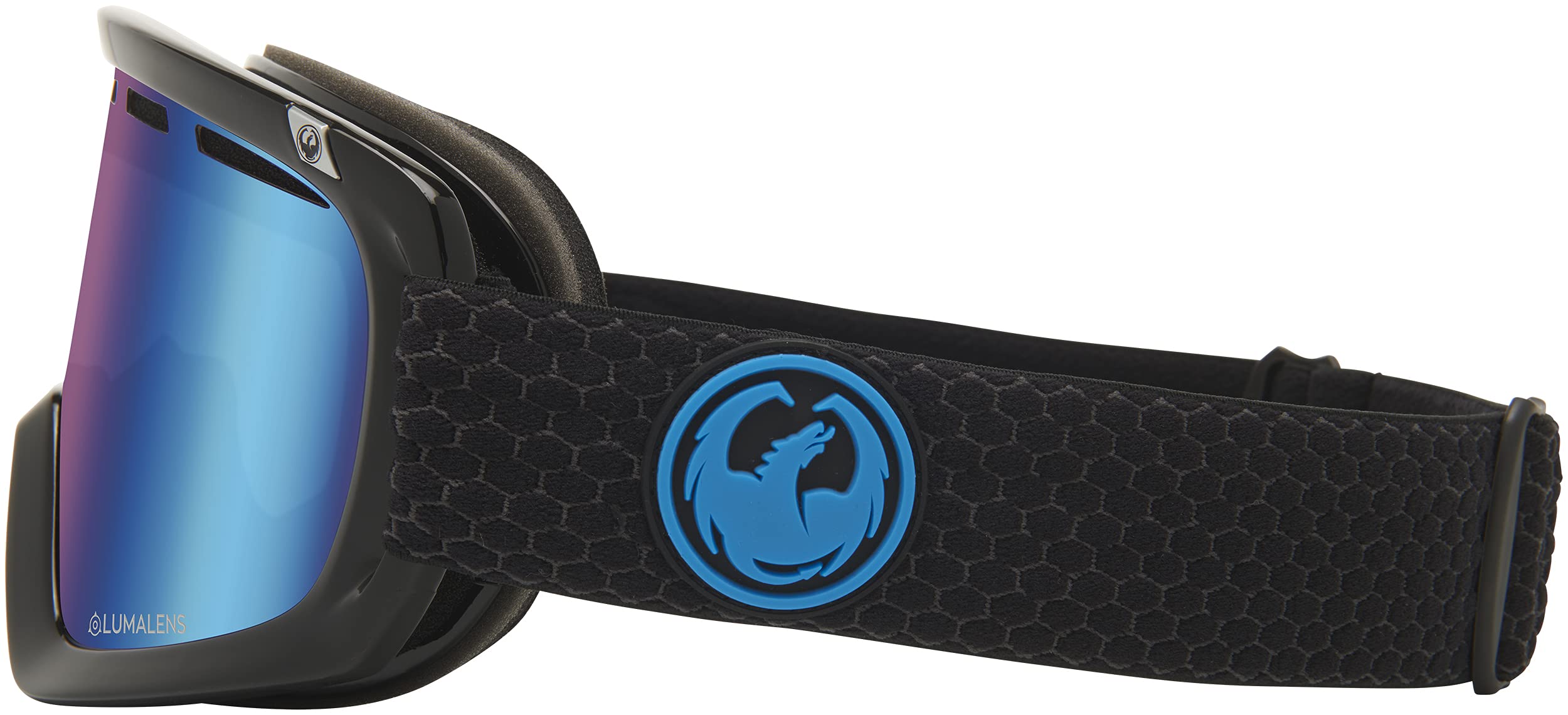 Dragon Alliance D1 OTG Ski Goggles, Black, Split/Luma Blue Ion Lens