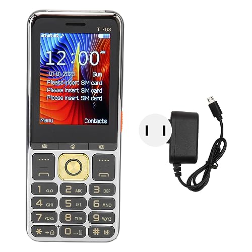 Yunseity 2G GSM Unlocked Mobile Phone, 1.8 Inch Screen Cellphone for Seniors, 3 SIM 3 Standby Big Button Cell Phone with Loud Speaker, Large Backlight Button, 3200mAh Battery (US Plug)