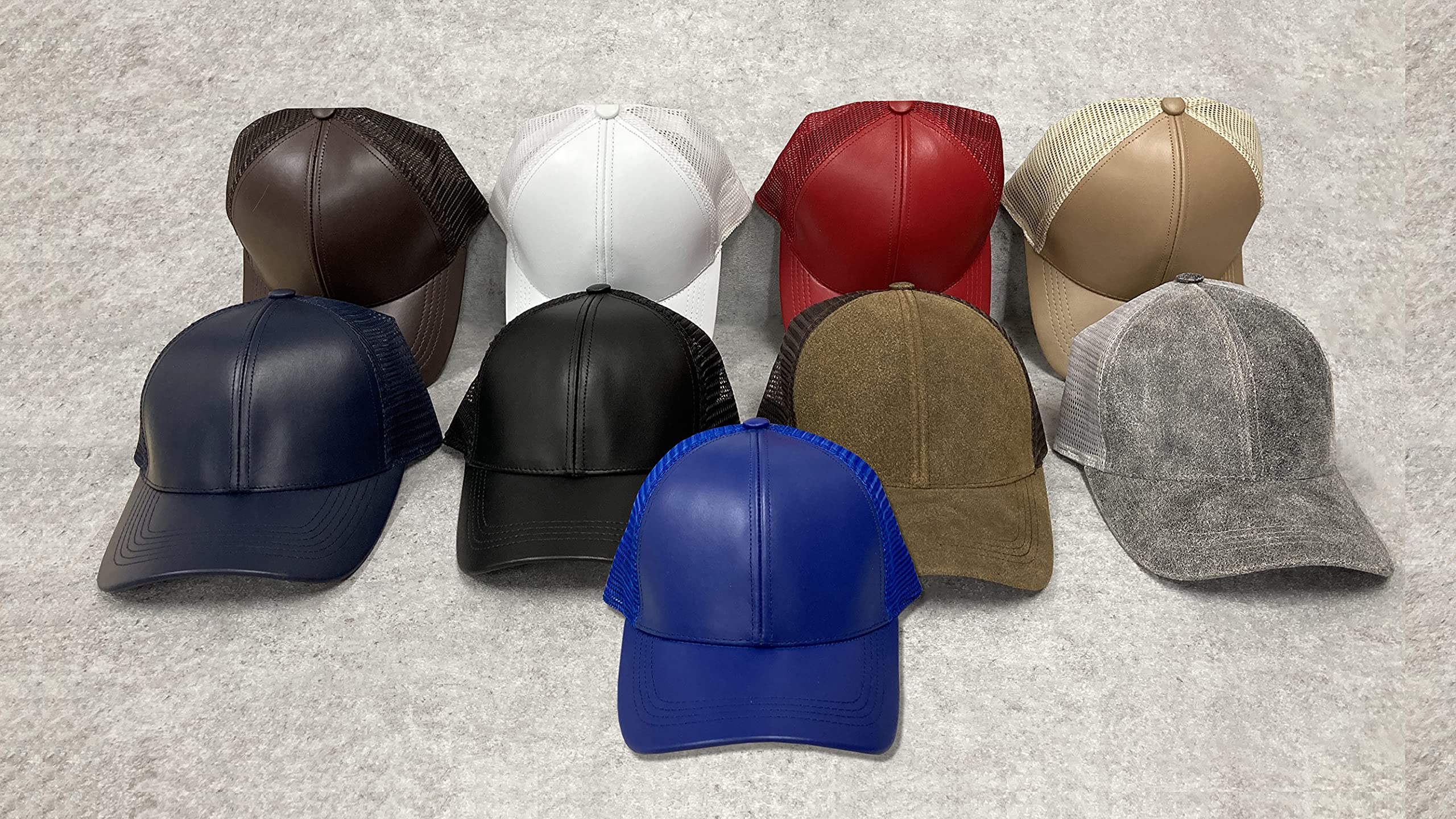 Emstate Trucker Hats Made in USA (Black High Profile)