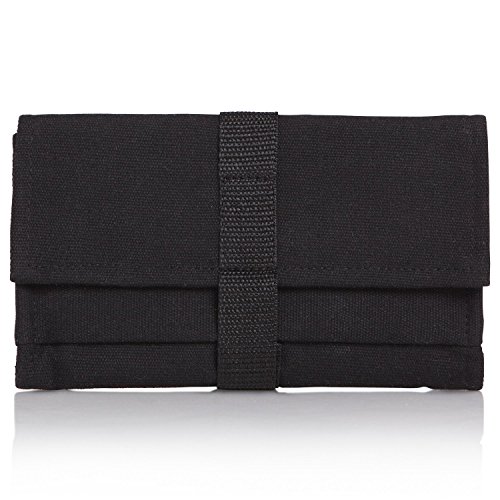 Extreme Grocery Coupon Organizer & Coupon Wallet Holder for Purse or Car (Black). Small Canvas Cloth Fabric with Dividers, Stickers