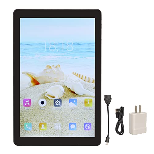 Liyeeo 10.1 Inch Tablet, Octa Core Green Tablet Computer Dual SIM 4GB RAM 64GB ROM for School (US Plug)