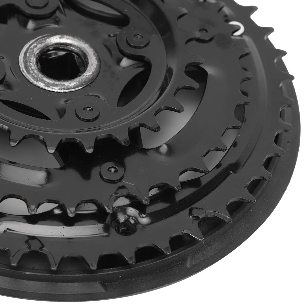 Drfeify Bicycle Crankset, 24-34-42T Mountain Bicycle Crankset for Variable Speed Mountain Bike Road Bicycle