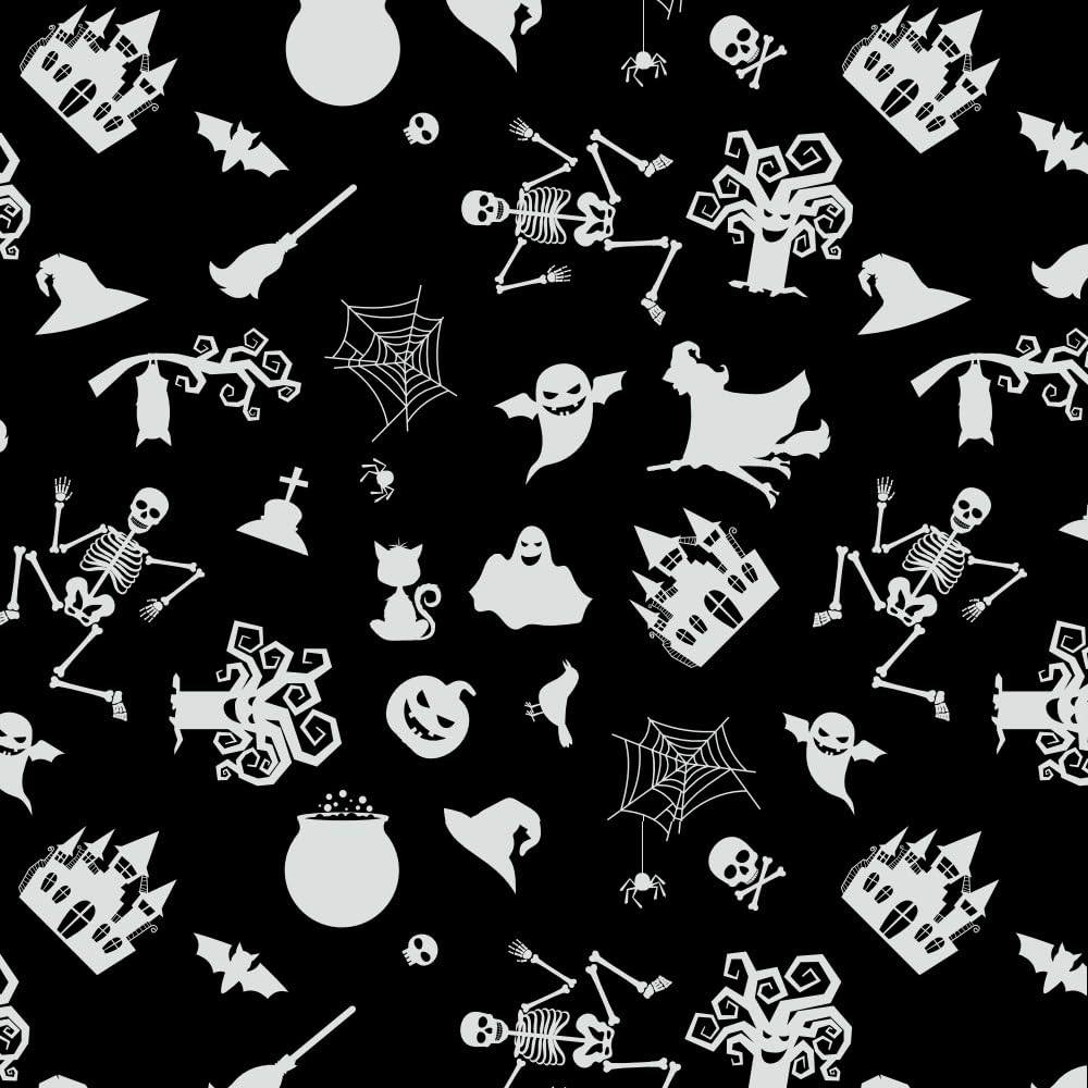 JUTTIRA Halloween Tissue Paper, black white