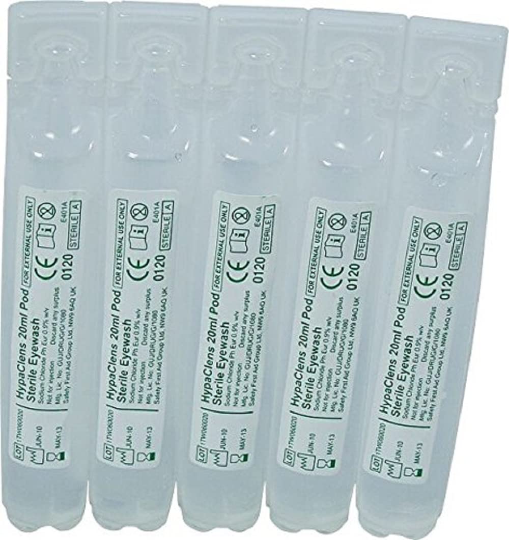 Hypaclens Emergency Sterile Eyewash Pods - 20ml (Pack of 25)