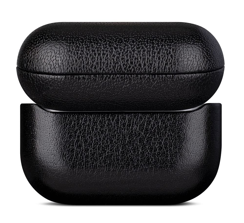 Haobobro Handcrafted for AirPods Pro 2 Leather Case Cover | Not for AirPods Pro (1st Gen) - Top Grain Leather AirPods Pro 2nd Generation Case | Soft Microfiber Cloth Lining Cushion - Brown